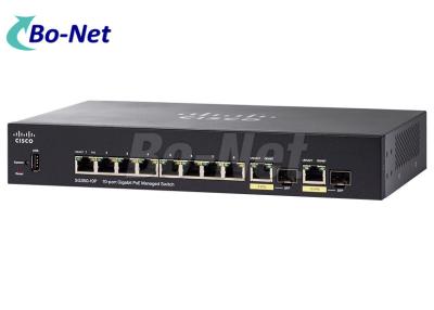 中国 10の港ギガビットのPOEによって管理されるネットワーク スイッチCisco SG350-10P-K9-CN 62ワット力 販売のため