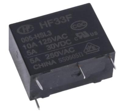 China O apoio 24VDC DC12V 12V 10A 250VAC um dos componentes HF32F-005-HSL3 eletrônicos normal abre à venda