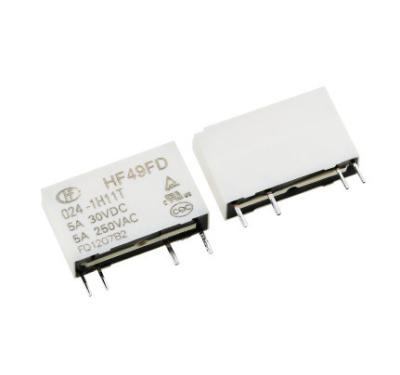 Cina Relè originale di HF49FD-024-1H12T Hongfa 4 piedi di spedizione veloce di 5A 5V 12V 24V HF49FD-024-1H12T in vendita