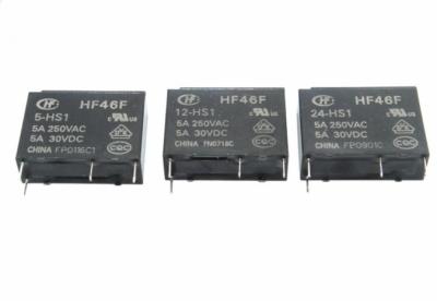 Cina Incavo che monta il relè elettromagnetico HF46F-012-HS1 HF46F-024-HS1 di potere di 5V 5A in vendita