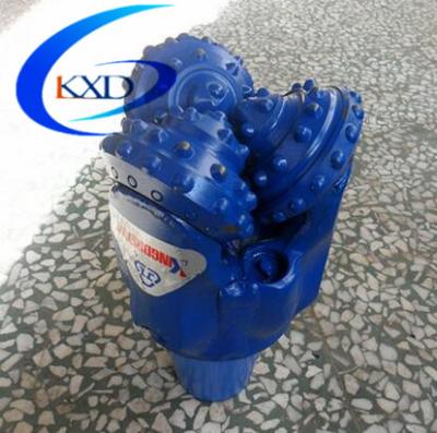 China 4 3/4'' rubber sealed bearing blue color  iadc537 roller rock tricone bits for sale