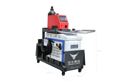 Cina 1500W 2000W 3000W Macchina di saldatura a laser a fibra portatile tipo integrato con ruote in vendita