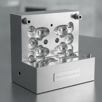 China High Gloss SPI A1 Mirror Polish Injection Mold for Transparent PMMA LED Light Lens Molding for sale