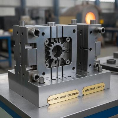 China H13 Hot Work Tool Steel Injection Mold for High Temperature Engineering Plastics Processing up to 200°C for sale