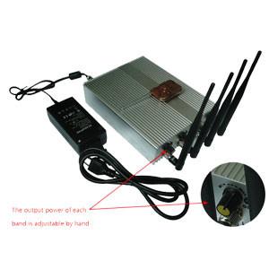 China Power Adjustable Remote Control  60 Meters Mobile Phone Jammer for sale