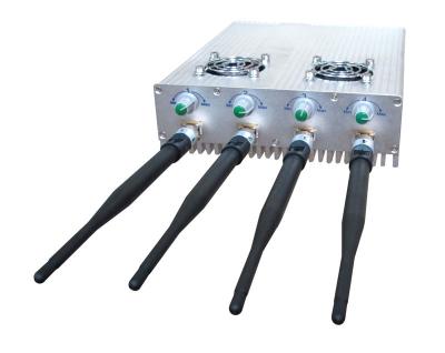 China Adjustable Remote Control High Power Desktop   2 Cooler Fans Cell Phone Jammer for sale
