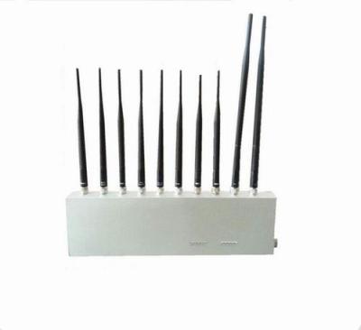 China 10 Antenna 10 Band 3G 4G GPS WiFi LoJack UHF VHF All Signal Jammer for sale