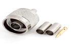 China Brass RF Coaxial Connectors For RG58 Cable , Straight Crimp Connector N Male Plug for sale
