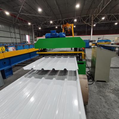Cina Macchine per la fabbricazione di lamiere di copertura in acciaio vetrato per lavori di costruzione in vendita