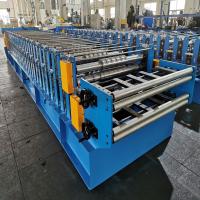 China Iron Roof Sheet Roll Forming Machine For Tile Making PLC Controlled for sale