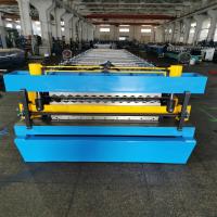 China Iron Roof Sheet Roll Forming Machine For Tile Making PLC Controlled for sale