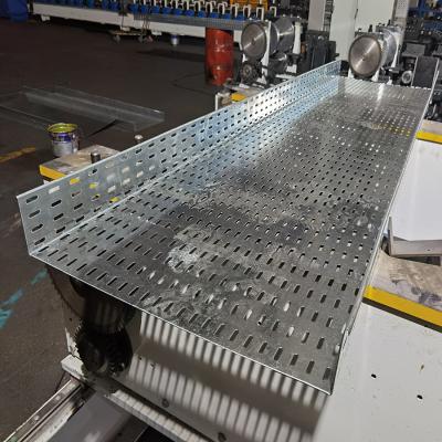 China 440v 3Ph Perforated Cable Tray Forming Machine PLC Control for sale