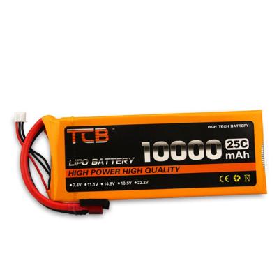 China Model Airplane Battery High-rate 10000mAh Large-capacity 25c Aerial Drone Battery. for sale
