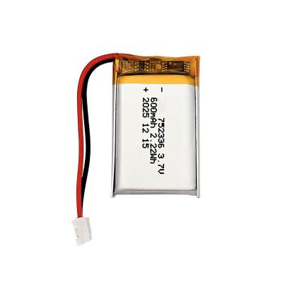 China 600mAh 3.7V Lithium Polymer Battery with 500 Cycles for Light Strips and Lighting Equipment for sale