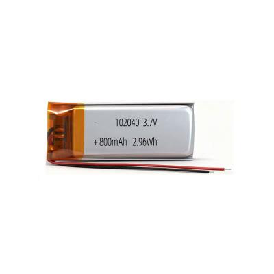 China 102040 3.7V 800mAh True Capacity Rechargeable Li-Po Battery for Mouse TPMS for sale