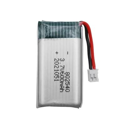 China Brand New 802540 3.7V 600mAh Li-Polymer Battery for X5C RC Airplane Quadcopter and Drone for sale