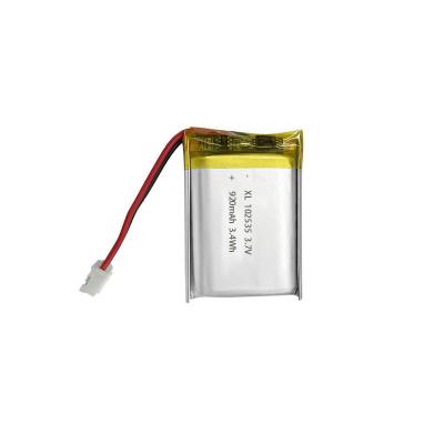 China Rechargeable 102535 Lithium Polymer Battery 920mAh 3.7V Power Bank and Electronic Fence Lithium Battery for sale