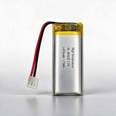 China 3.7V 470mAh 901635 High Temp Resistant Soft Pack Li-po Battery Safe Rechargeable Cell for IoT Smart Sensor Mini Tracker for sale
