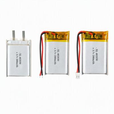 China XL 402030 502030 602030 702030 802030 3.7V 200mAh Liquid Battery Protection PCB JST 2P Connector 4x20x30mm IoT GPS Smart Devices for sale