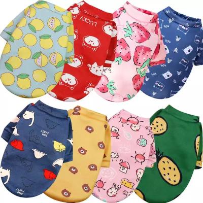 China Spring Autumn Winter Cartoon Pet Apparels Sustainable XS S M Size Te koop
