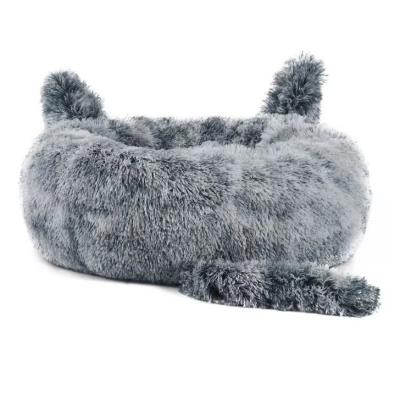 중국 Hot Sale Colorful Lovely Rabbit Ears Warm Winter Round Pet Dog Cat Bed Sofa For Pets 판매용