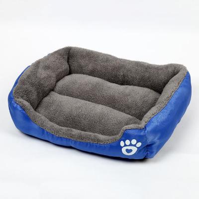 중국 Manufacture All Season Soft Comfortable Breathable Dog Sofa Bed Dog Nest Large Accessories Rectangle Pet Bed For Dog Cat 판매용