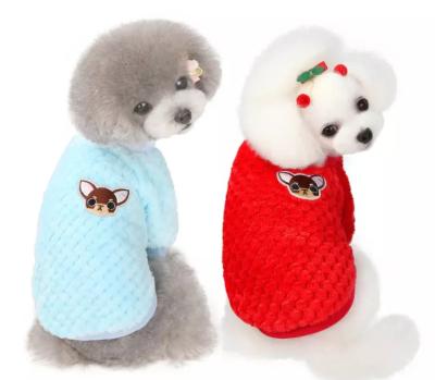 China Soft Warm Pet Product Cute Funnm Dog Plain Sweaters Luxury Small Dog Clothes Te koop