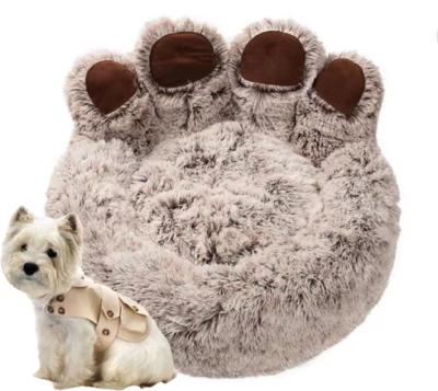Китай Wholesale Factory Nigh Quality Comfortable Nest Plush Slippers Round Shape Soft Warm Small Pet Dog Cat Bed продается