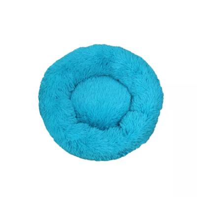 China Amazon New Products Wholesale Luxury Modern Comfortable Soft Plush Warm Cushion Sofa Round Pet Cat Dog Bed Te koop