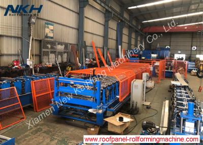 China European popular roofing panel roll forming machine,  for trapezoid profile, used in France for sale