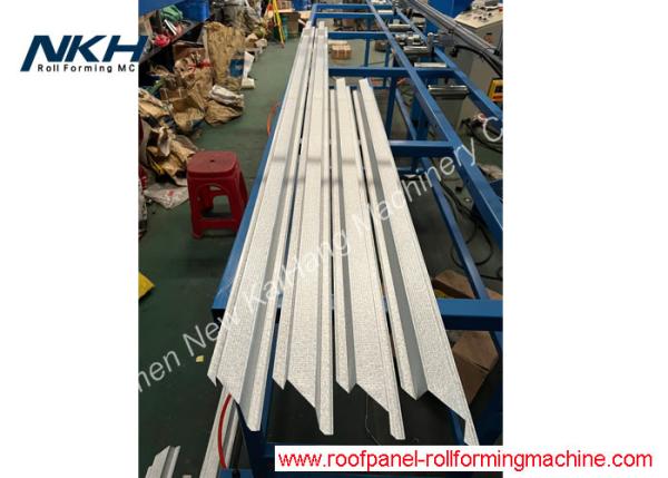 45 Degree Cut Batten Roll Forming Machine For Inner Roof Decoration Batten Roof Top Hat Panel With Auto Stacking