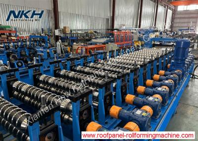 China High Speed Corrugated Roll Forming Machine , High Precision Cold Roll Forming Machine Flying Speed 762 Corrugate Sheet Servo Cutting for sale