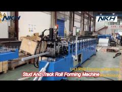 u section roll forming machine stud track channel roll forming equipment for metal building