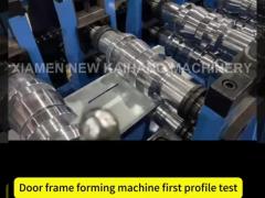 Erste Profilprüfung für Türrahmen-Rollformmaschine