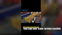 Twin side door frame roll forming machine with CE