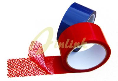 China Partial transfer Tamper Proof Security VOID tape, Partial residue tamper evident security void packing tapes for sale