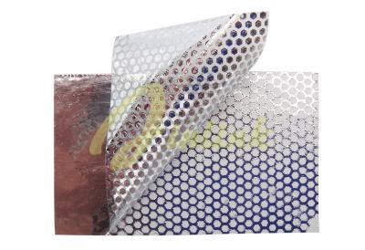 China Silver Partial Residue Anti-counterfeit Security VOID Label Material, Glossy silver partial transfer metalized film for sale
