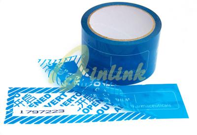 China Full Residue Tamper evident security tape, Full transfer tamper proof security tape, Anti-counterfeiting packing tapes for sale