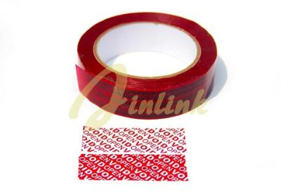 China Tamper evident security tape with sequential number and perforation, Partial transfer Tamper Proof VOID security Tape for sale