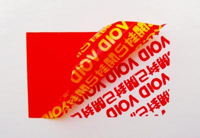China Multi color Tamper Evident Security VOID Label Material,Non Transfer Void Label Material,Total Transfer VOID Label Mater for sale