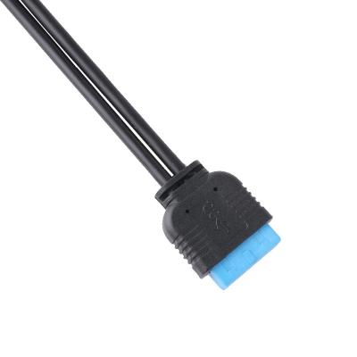 Cina Rivestimento di PVC nero USB3.0 IDC 20P A IDC 20P altezza discendente 16mm della curvatura da 90 gradi in vendita