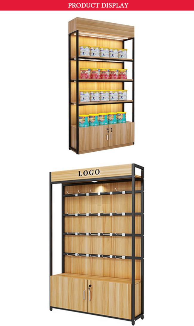 Supermarket shelf in retail environment