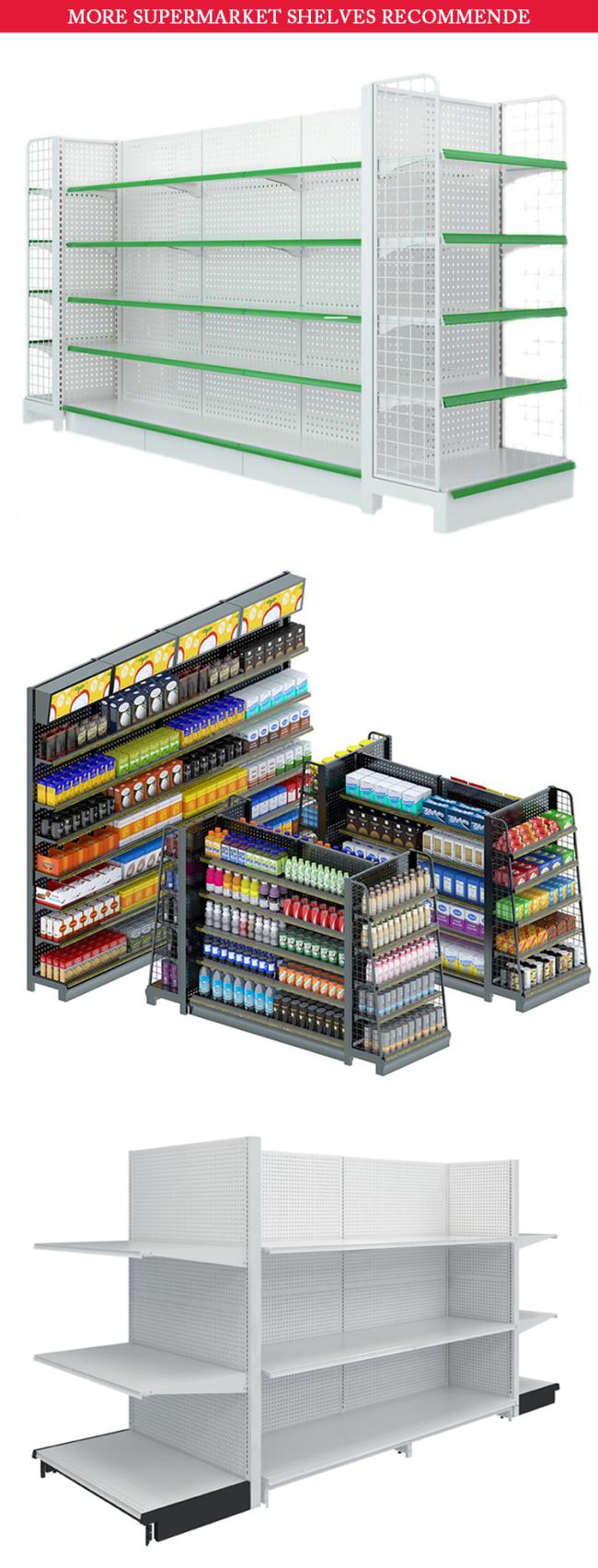 Customizable supermarket rack dimensions