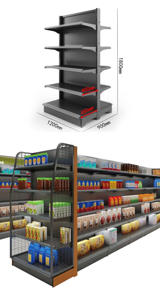 Supermarket shelf assembly