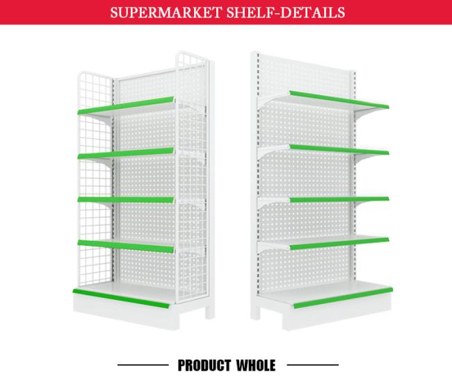 Supermarket shelf with product display