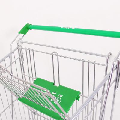 China Foldable Handle Supermarket Metal Trolley Cart Size 60L-240L for sale