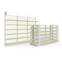 China Koudgewalste staalstructuur Retail-plank systeem voor supermarkt 30 - 80 kg/laag Te koop