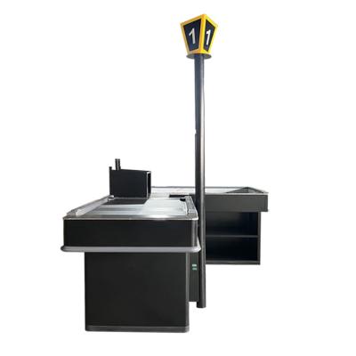 China High Durability Cold Rolled Steel Checkout Counter With Customizable Length for sale