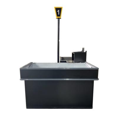 China High Durability Cold Rolled Steel Checkout Counter With Customizable Length for sale