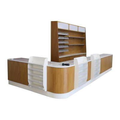 China Conveyer Belt Supermarket Checkout Counter Cold Rolled Steel Cabinet Custom Length for sale